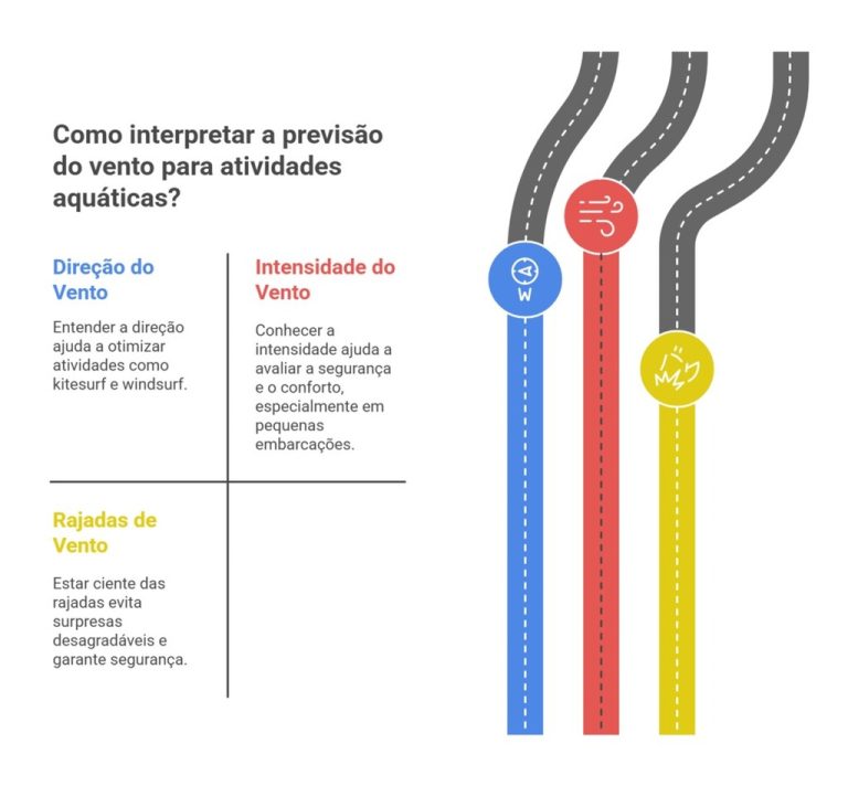 Previsão do vento para navegação segura